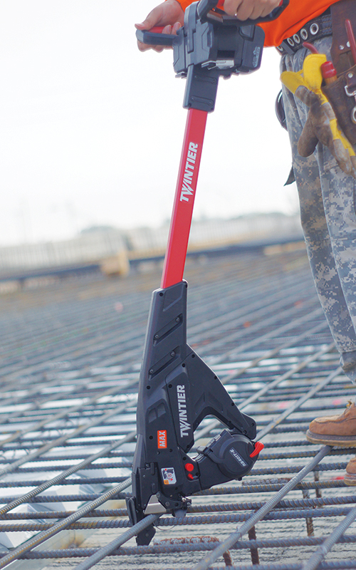 Stand-up rebar tying from MAX USA