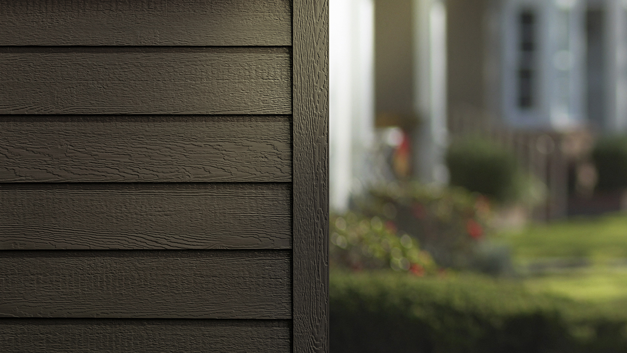 Diamond Kote rabbeted trim and corners eliminate need for caulk