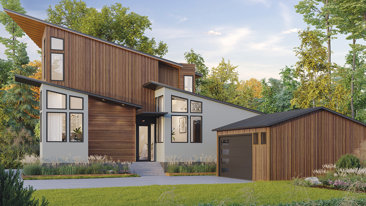 Craftsman Stained Cedar Siding