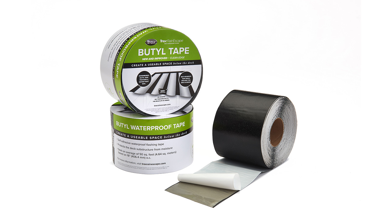 Trex launches RainEscape Clean-Edge Butyl Tape