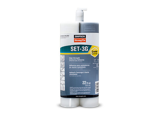 New SET-3G high-strength anchoring adhesive from Simpson Strong-Tie ...