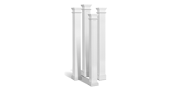 DSI Pre-Finished Architecturally Coated Columns