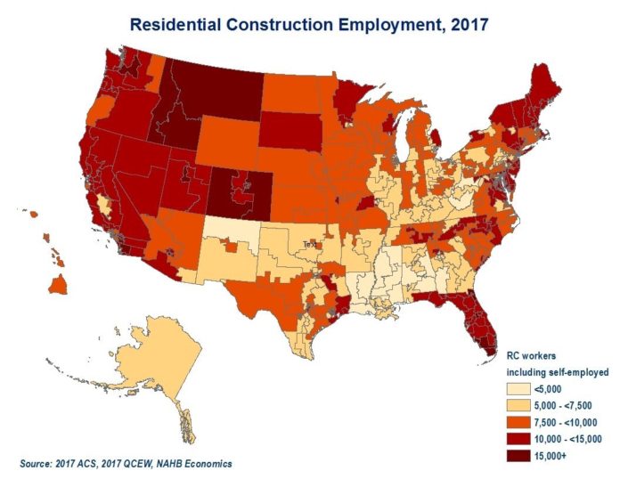 NAHB study: Home building employment across state and congressional ...